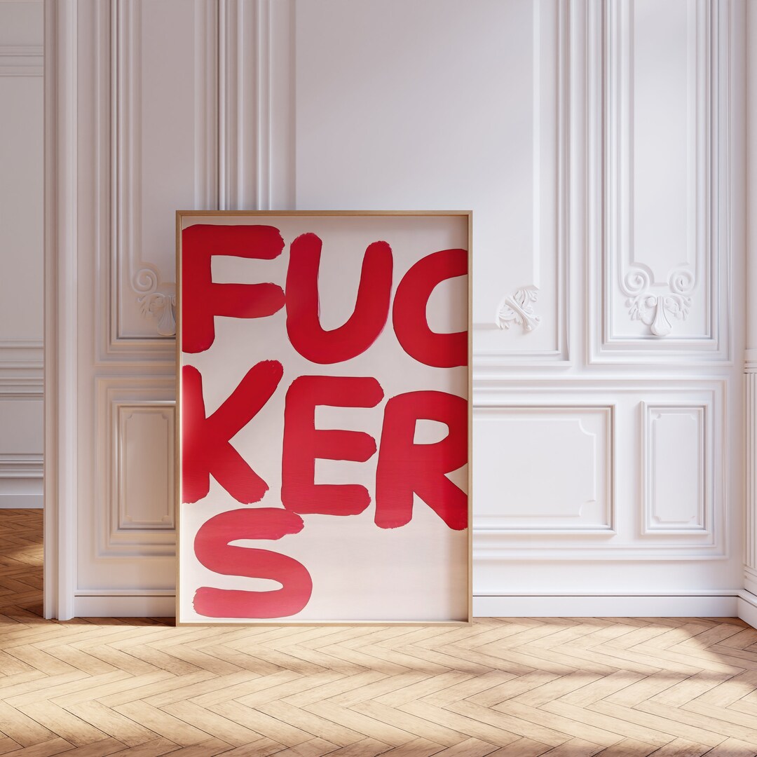 Bold Statement Art Print FUERS Poster Wall Art for Home & Office art ...