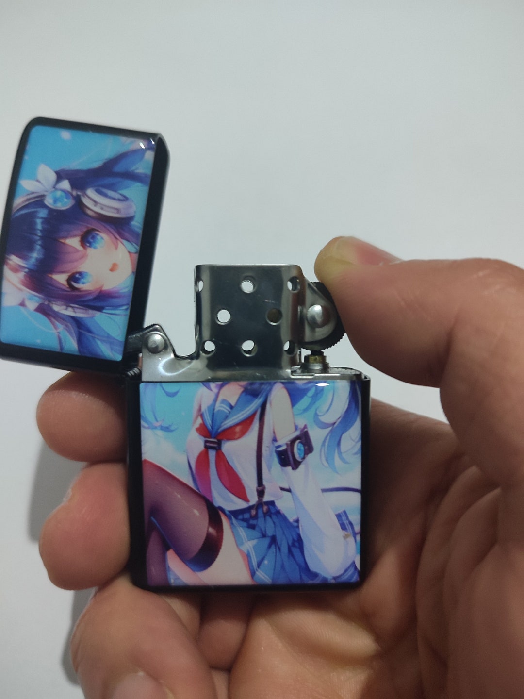 Anime Blue Girl Gasoline Lighter - Etsy
