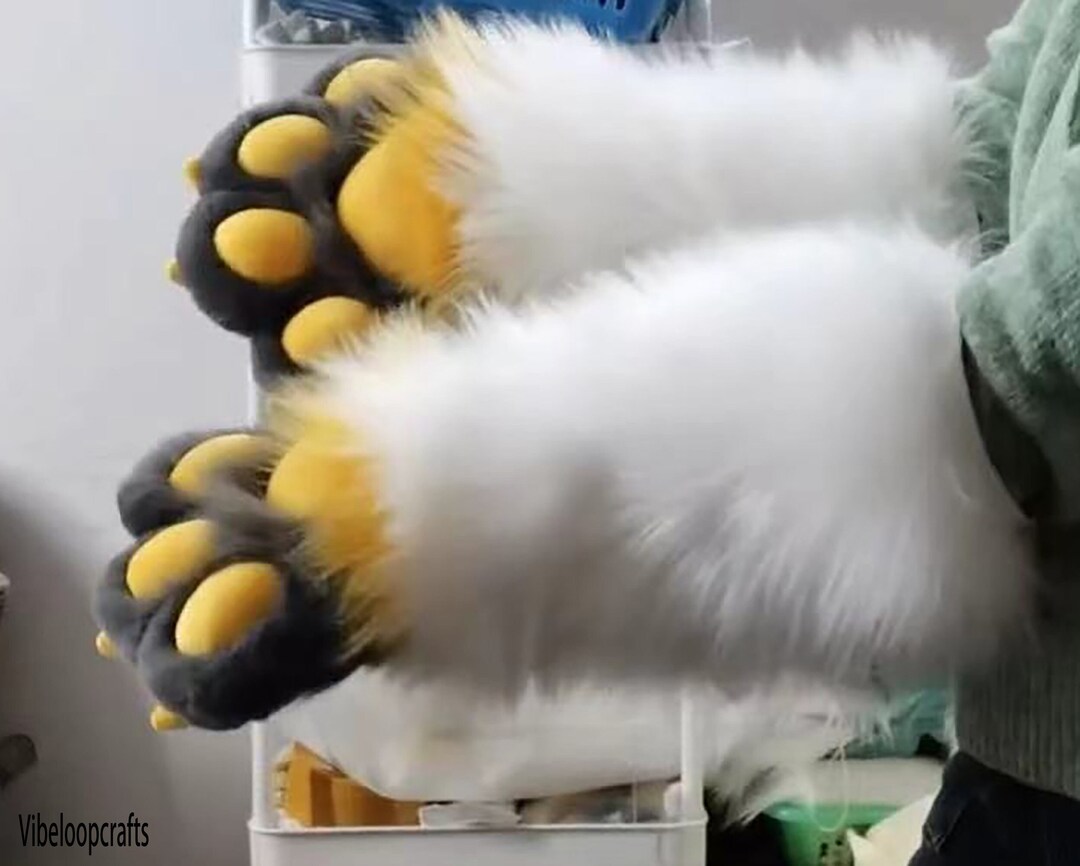 Fursuit Paw,furry Paws,patchwork Paws,four-finger Claw,fursuit ...