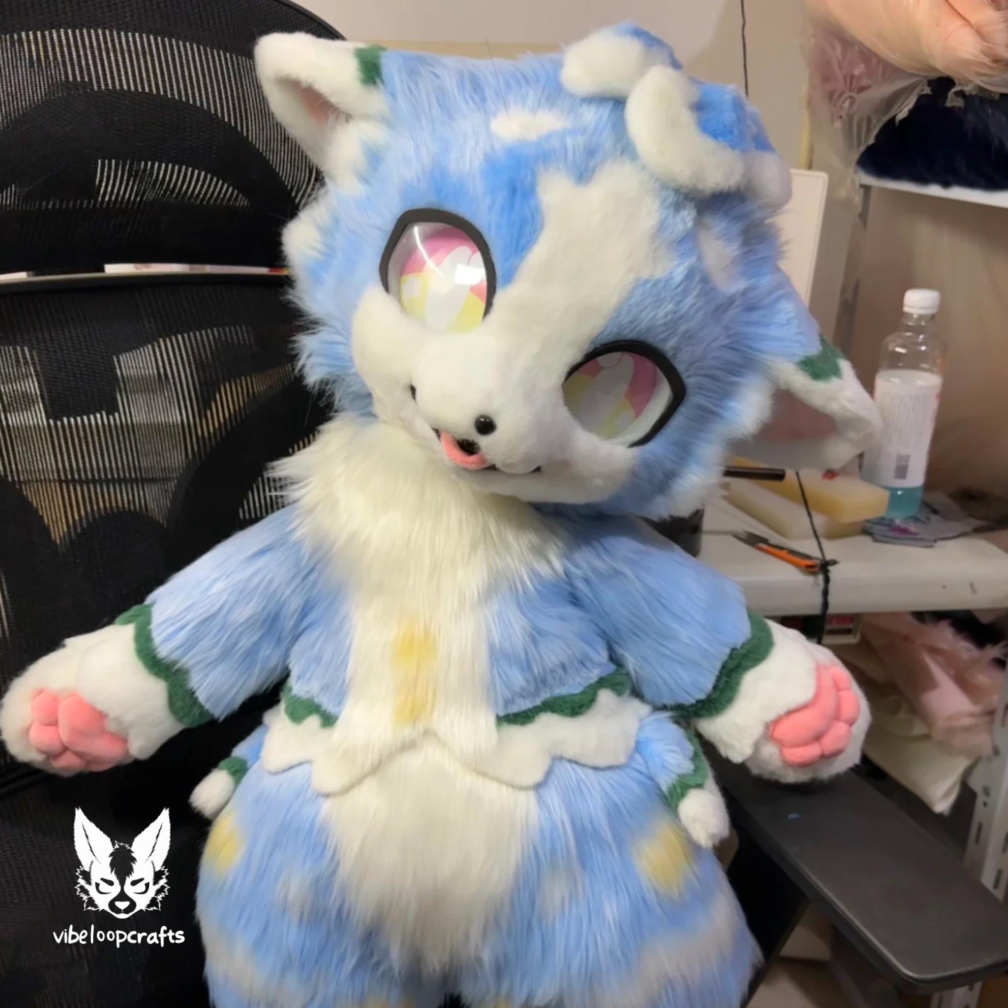 MINI Fursuit Dolls, Customized Real Beast Fur Clothing Dolls, Fursuit ...