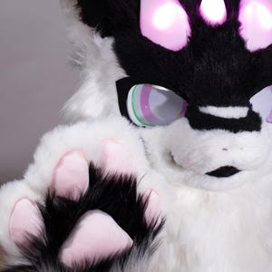 Fursuit Mask, Glowing Horned Dragon, Wicker Beast, Glowing Dragon ...