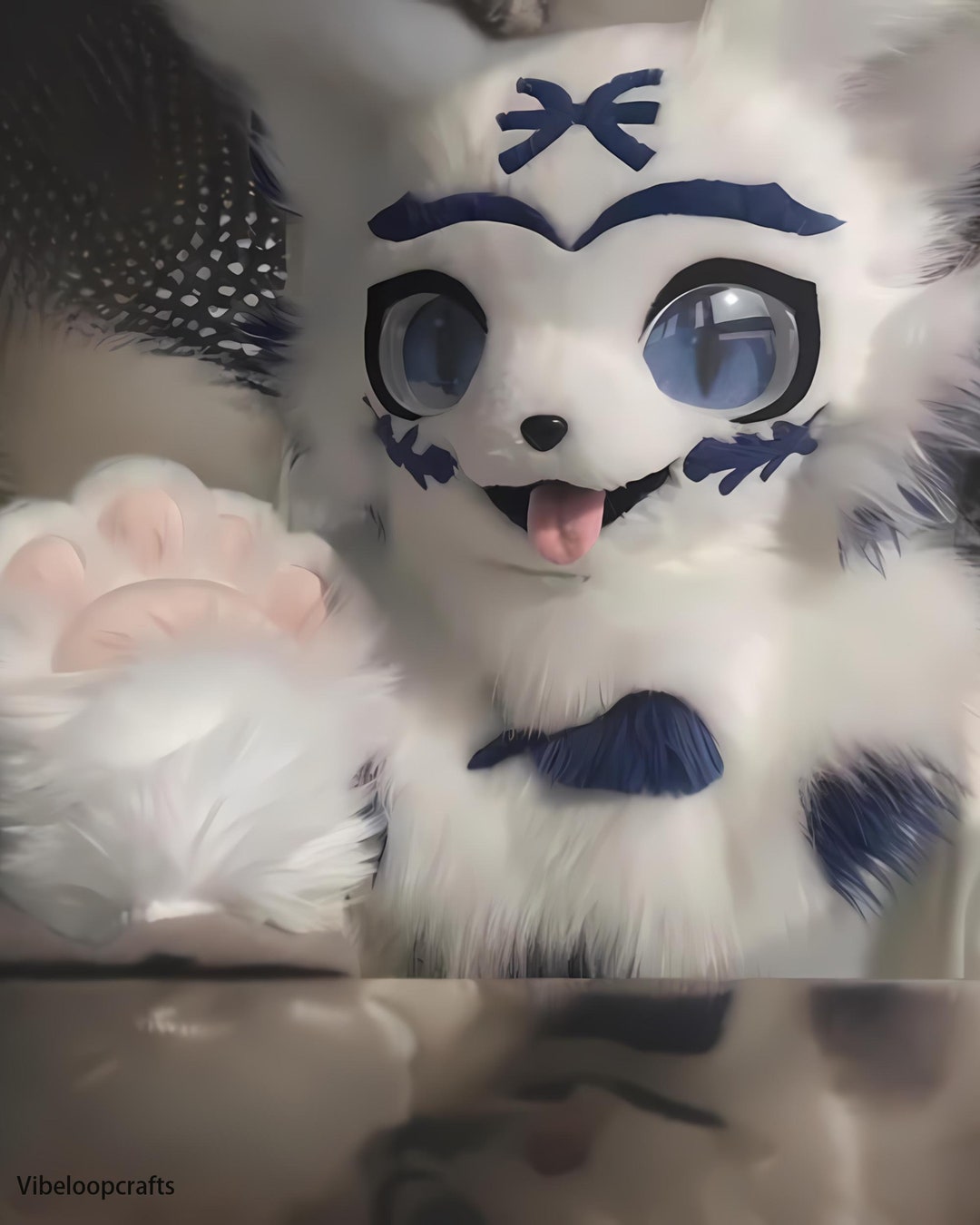 Fursuit Mask,iceflame Stripes,blossom White Tiger,kemono Fursuit, Furry ...