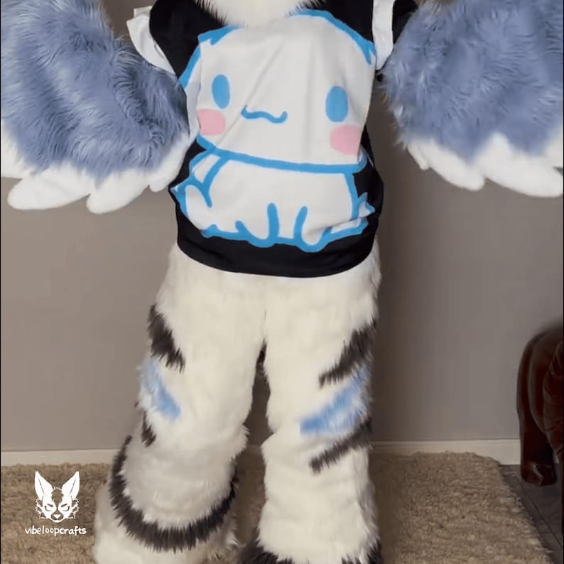 Cute Sky Beast Fursuit Claw Wings,plush Arm Wings,wings Claw Gloves ...