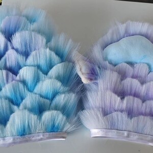 Fursuit Paws,fish Scale Paws,patchwork Paws,furry Paws,fursuit ...