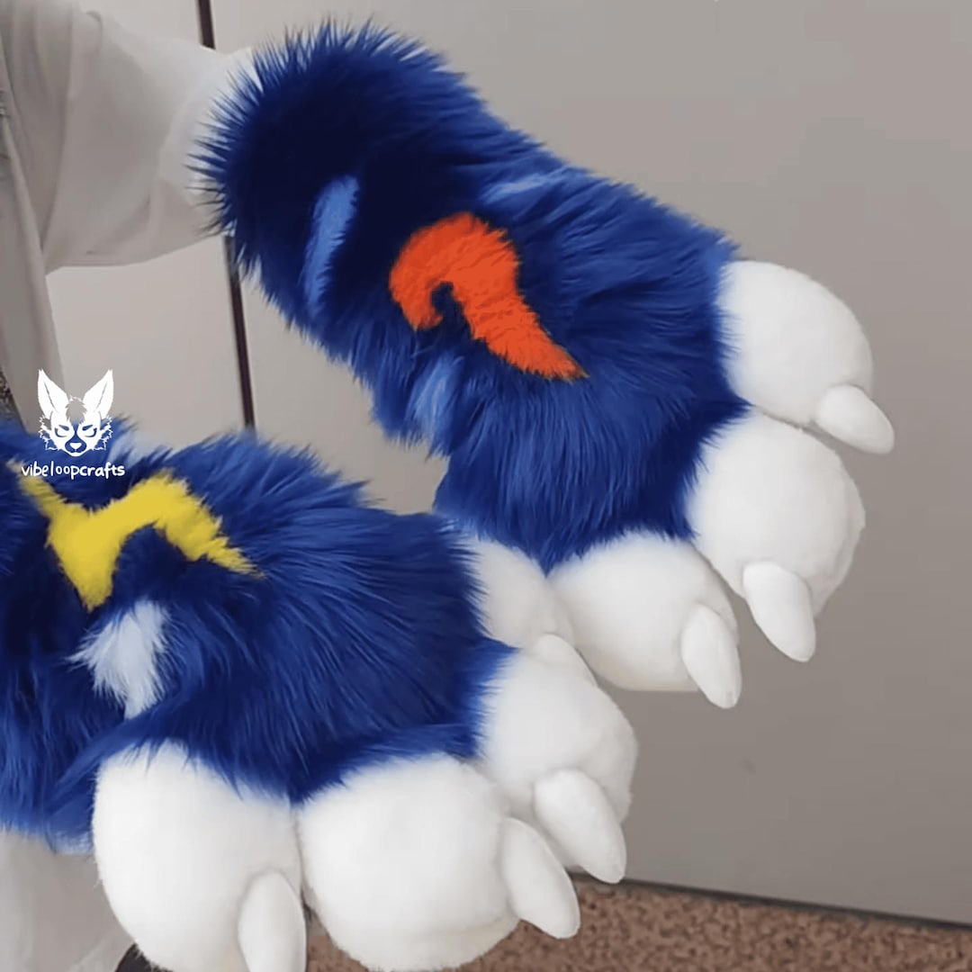 Fursuit Paw,furry Paws,patchwork Paws,four-finger Claw,fursuit ...