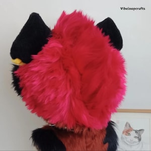 Red Hyena Fursuit Head, Customized Real Beast Fur Clothing, Fursuit ...