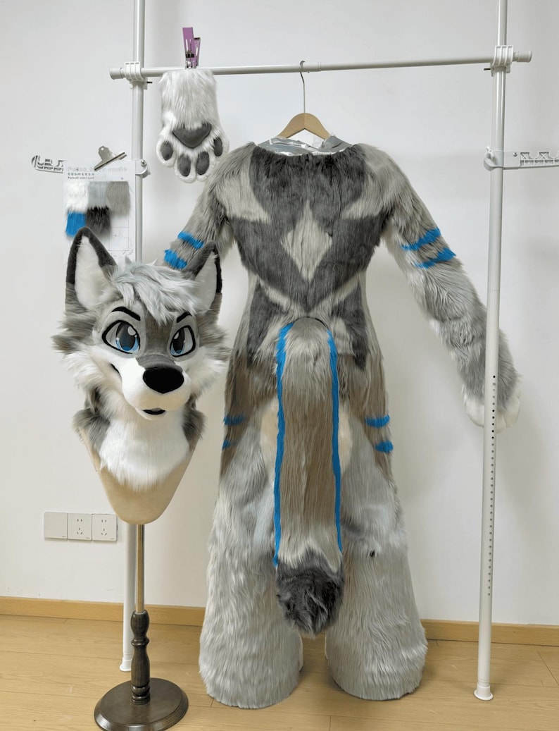 Handmade Custom Fursuit Head, Kenomo Fur Clothing, Masquerade Masks ...