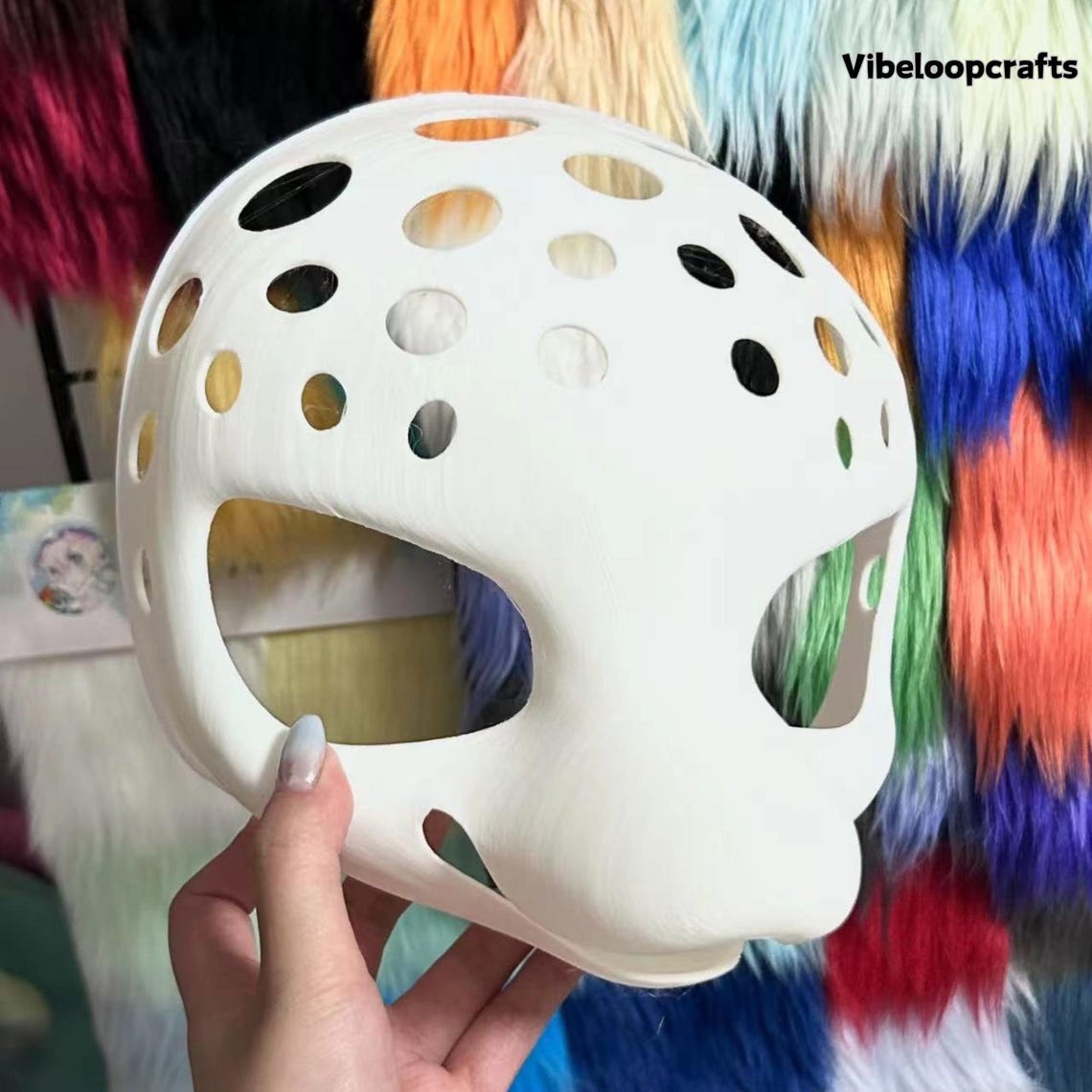 Yellow Cool Bunny Fursuit Head, Customized Real Beast Fur Clothing ...