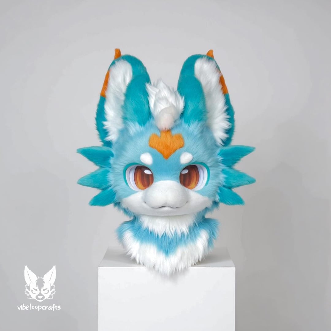 Blue Deep Sea Fish King Fursuit Head, Customized Real Beast Fur ...