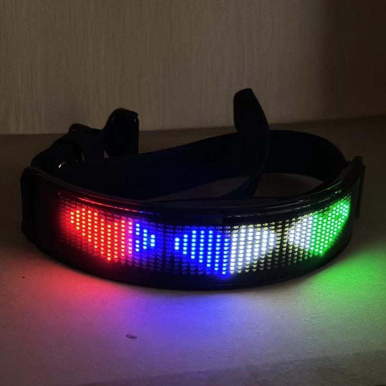 Furry RGB Decorative, Fursuit Head RGB Collar, Fursuit Head Accessories ...