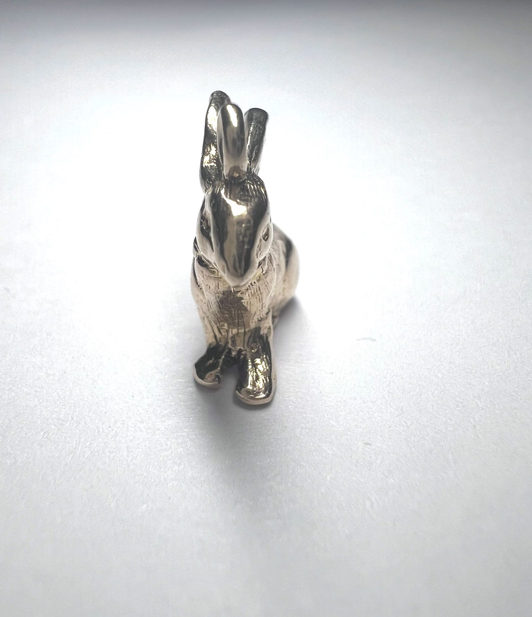 Vintage Hare Charm Made From Solid 9 Carat Yellow Gold - Etsy
