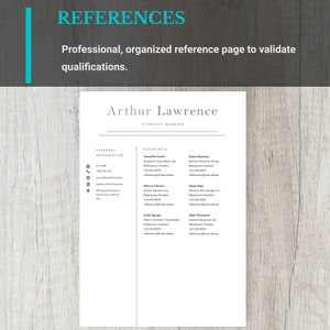 Professional Resume Template: Word-optimized, Modern Design for Career ...