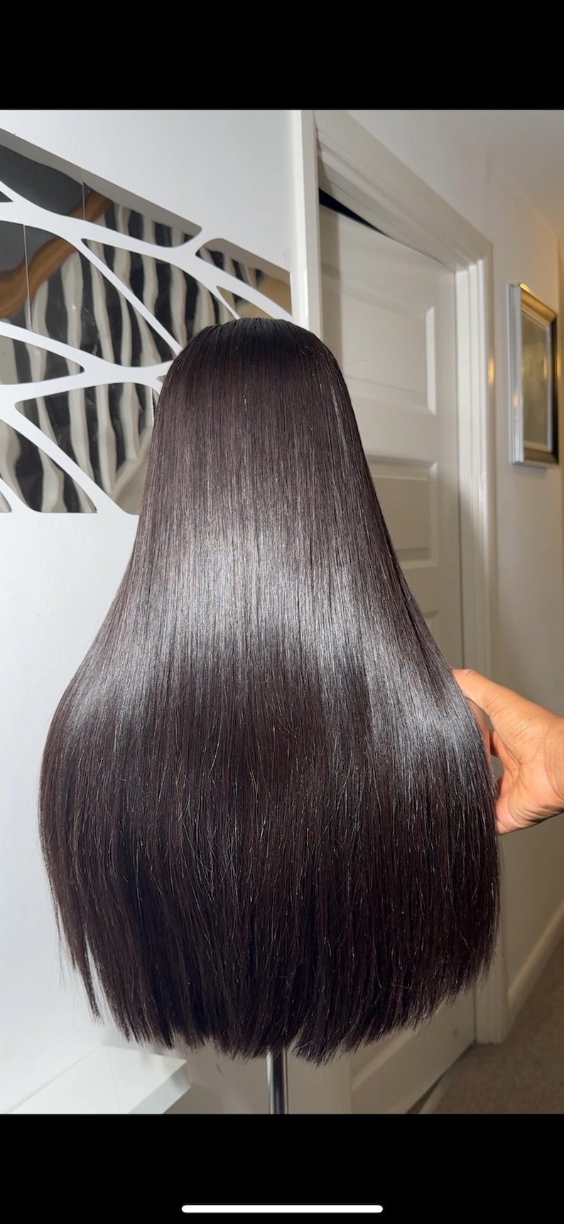 20 Inches Luxury Quality Bone Straight Vietnamese Human Hair Wig With ...