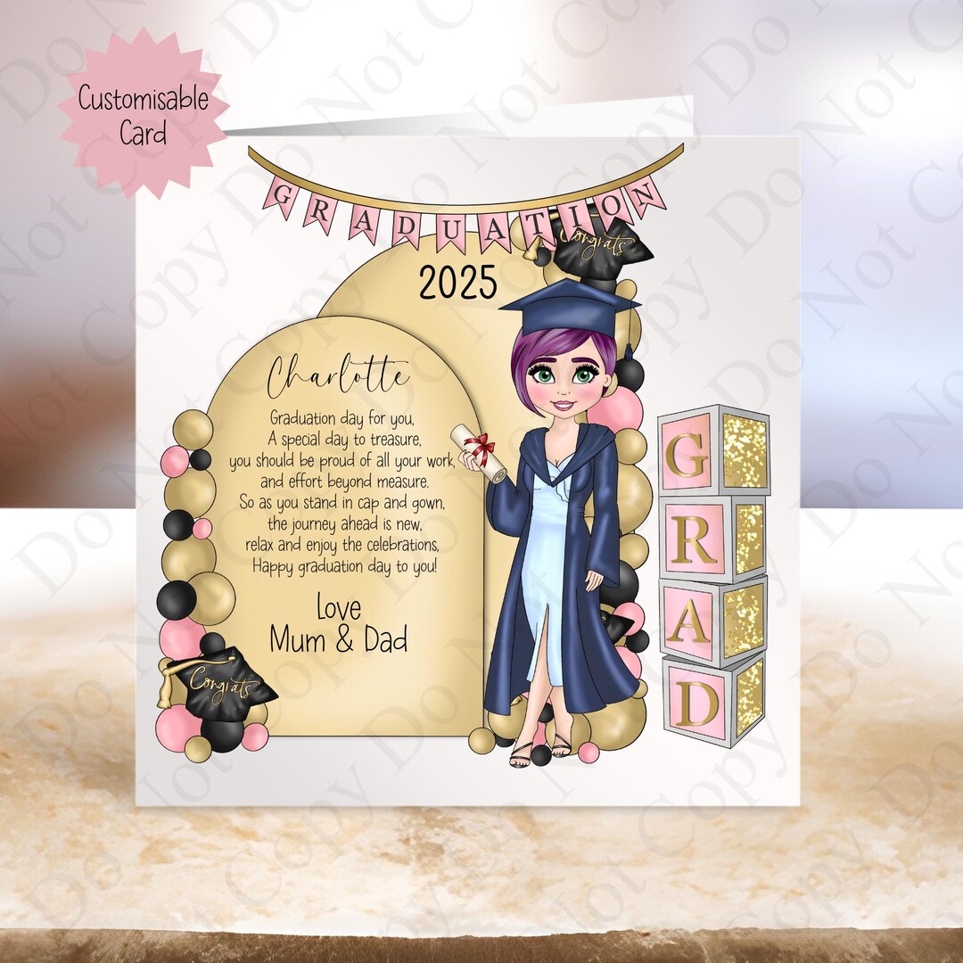 Graduation Card, Daughter Graduation Card, Graduation, Graduation 2025 ...