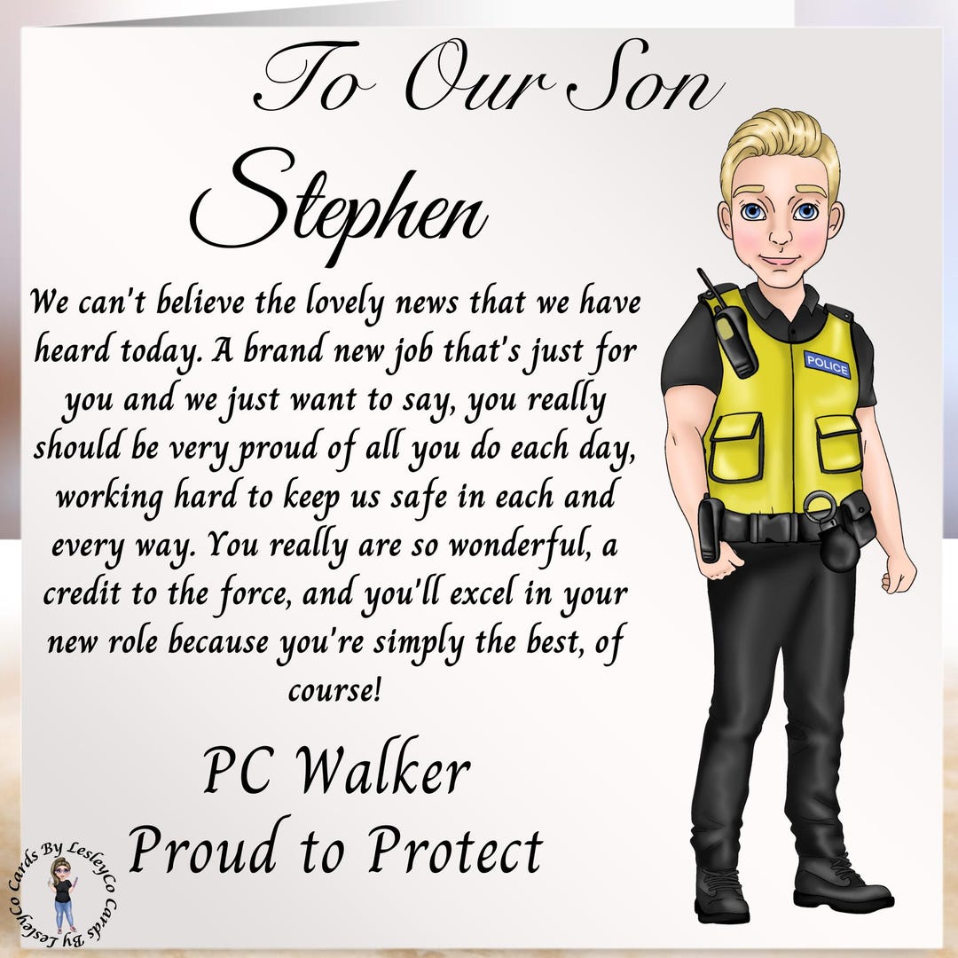 Police Officer Card, Male Police Officer, Police Sergeant ...