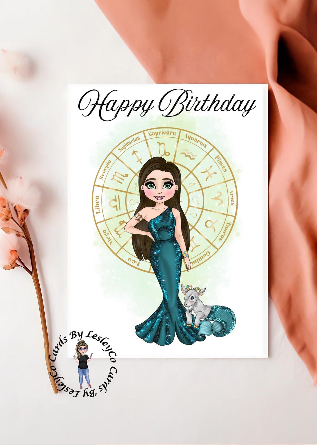 Capricorn-poem, Birthday Card for Her, Star Sign Libra, Star Sign ...