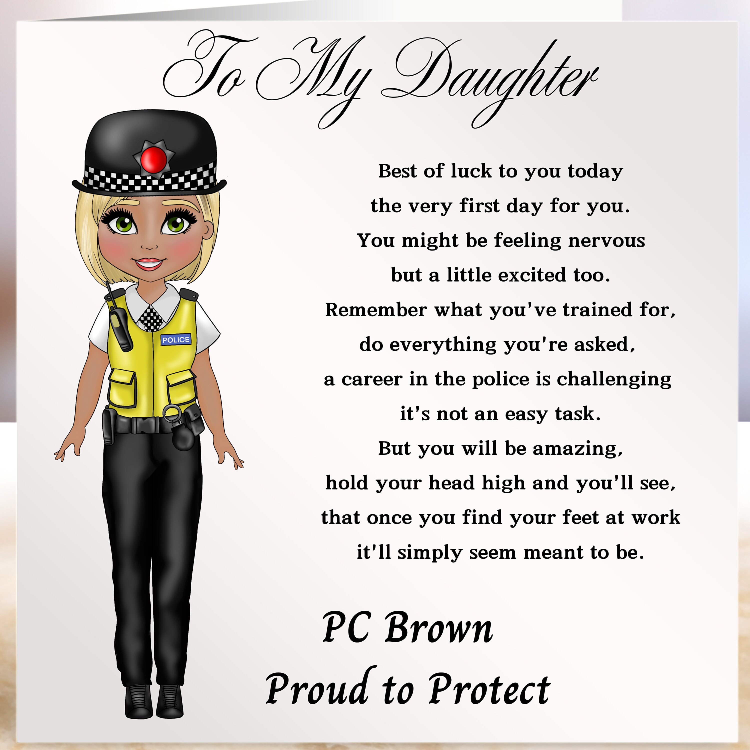 Police Officer Card, Female Police Officer, Police Sergeant ...