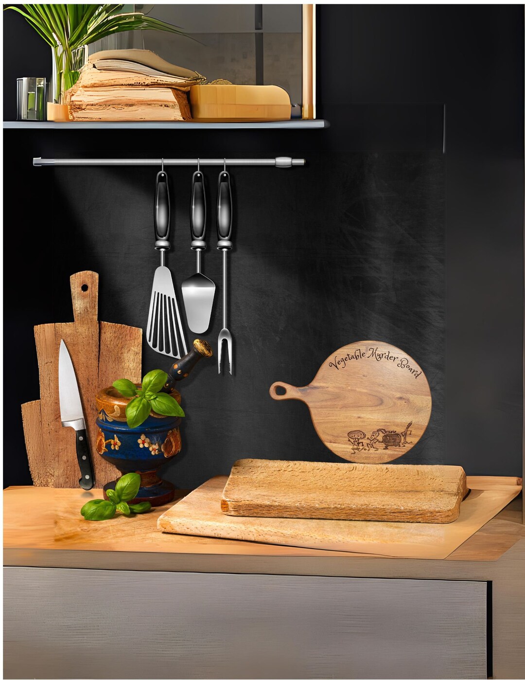 Unique and Eye-catching vegetable Murder Board - Etsy