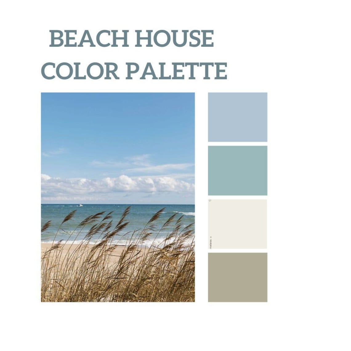 Beach House Color Palette - Etsy