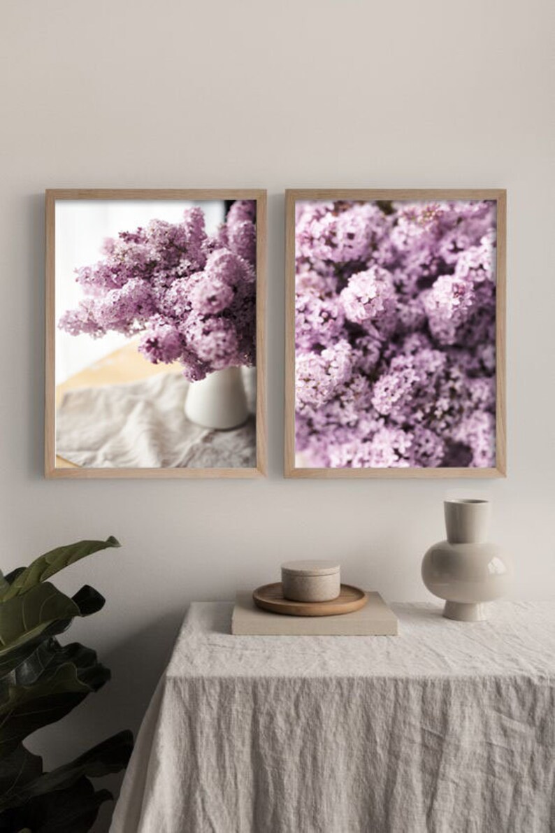 Lilac Downloadable Prints Set of 2, Farmhouse Wall Decor, Set of 2 ...