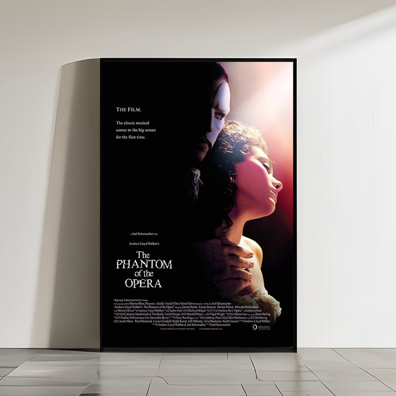 The Phantom of the Opera Movie Poster / Canvas Poster / Living Room ...