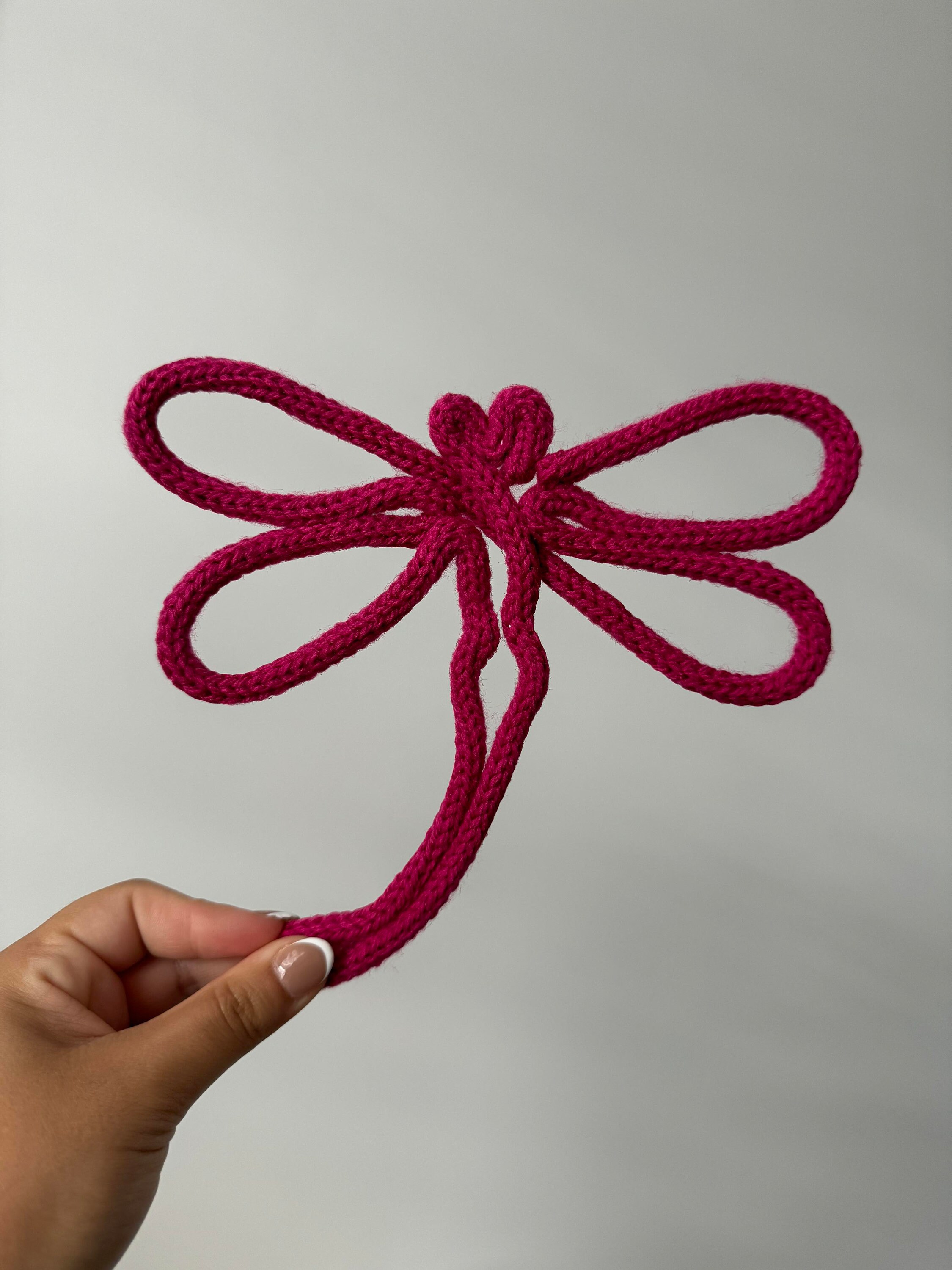Knitted Wire Dragonfly - Etsy