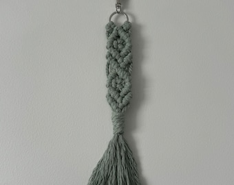 Multi Color Macrame Diamond Keychain - Etsy