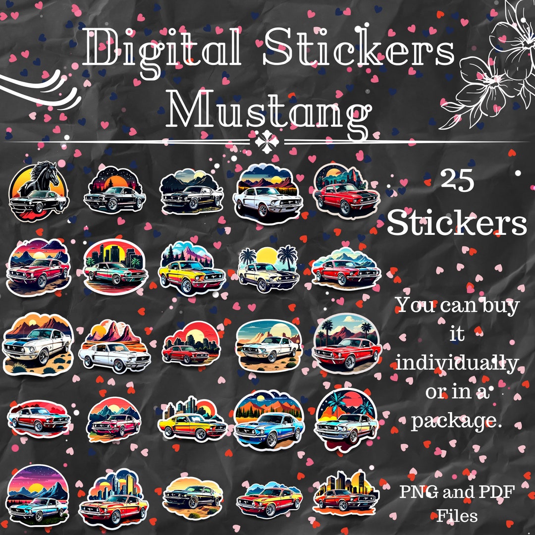 Ford Mustang Stickers / GT Stickers / Mustang Accessories / Mustang ...