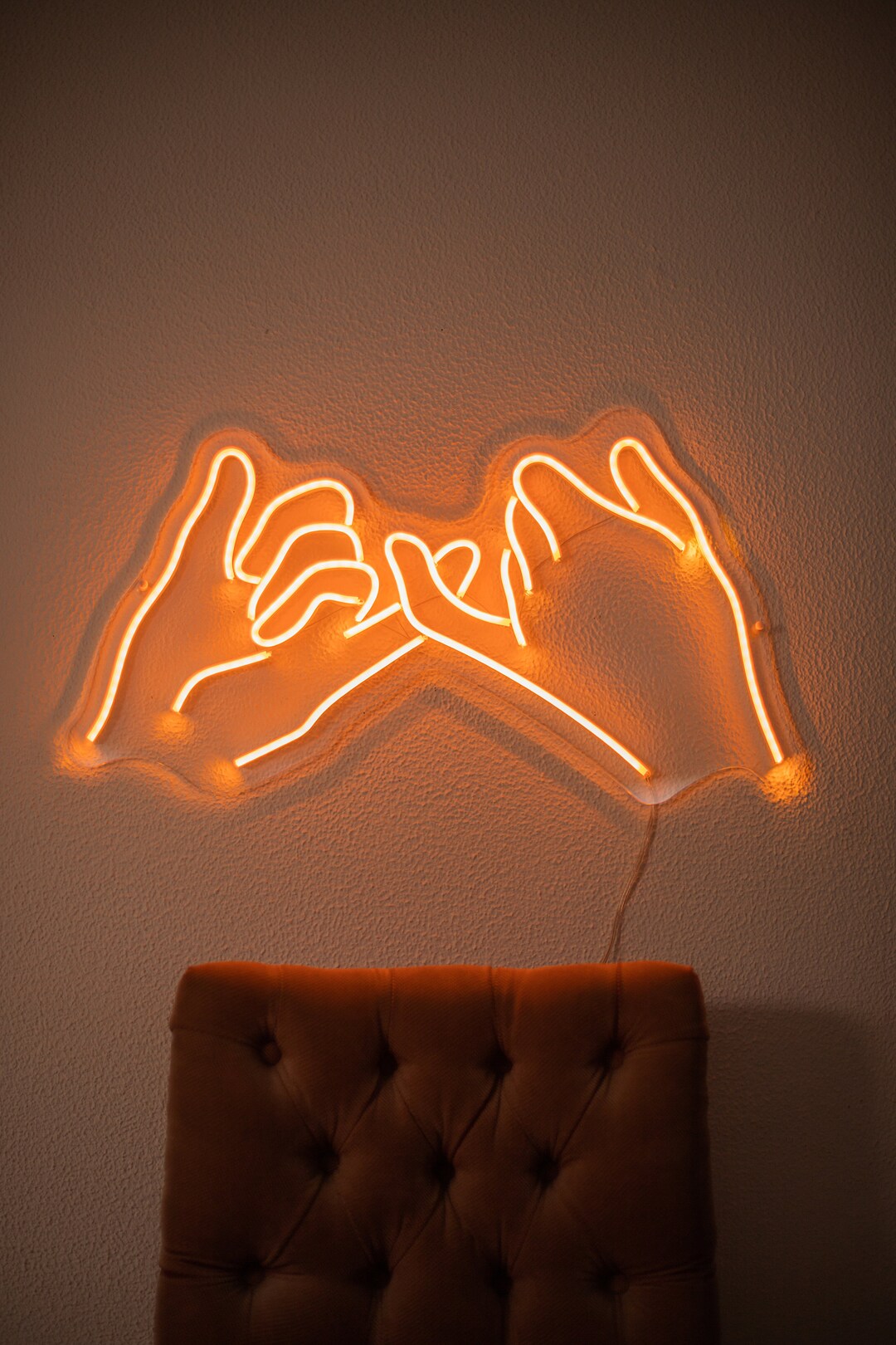 Pinky Promise Neon Sign, Pinky Promise Led Sign, Hand Neon Sign, Led ...