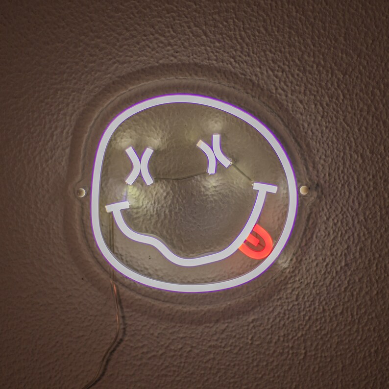 Smiley Face LED Neon Light Signs Personalized Gift Home Decor Wall Art ...