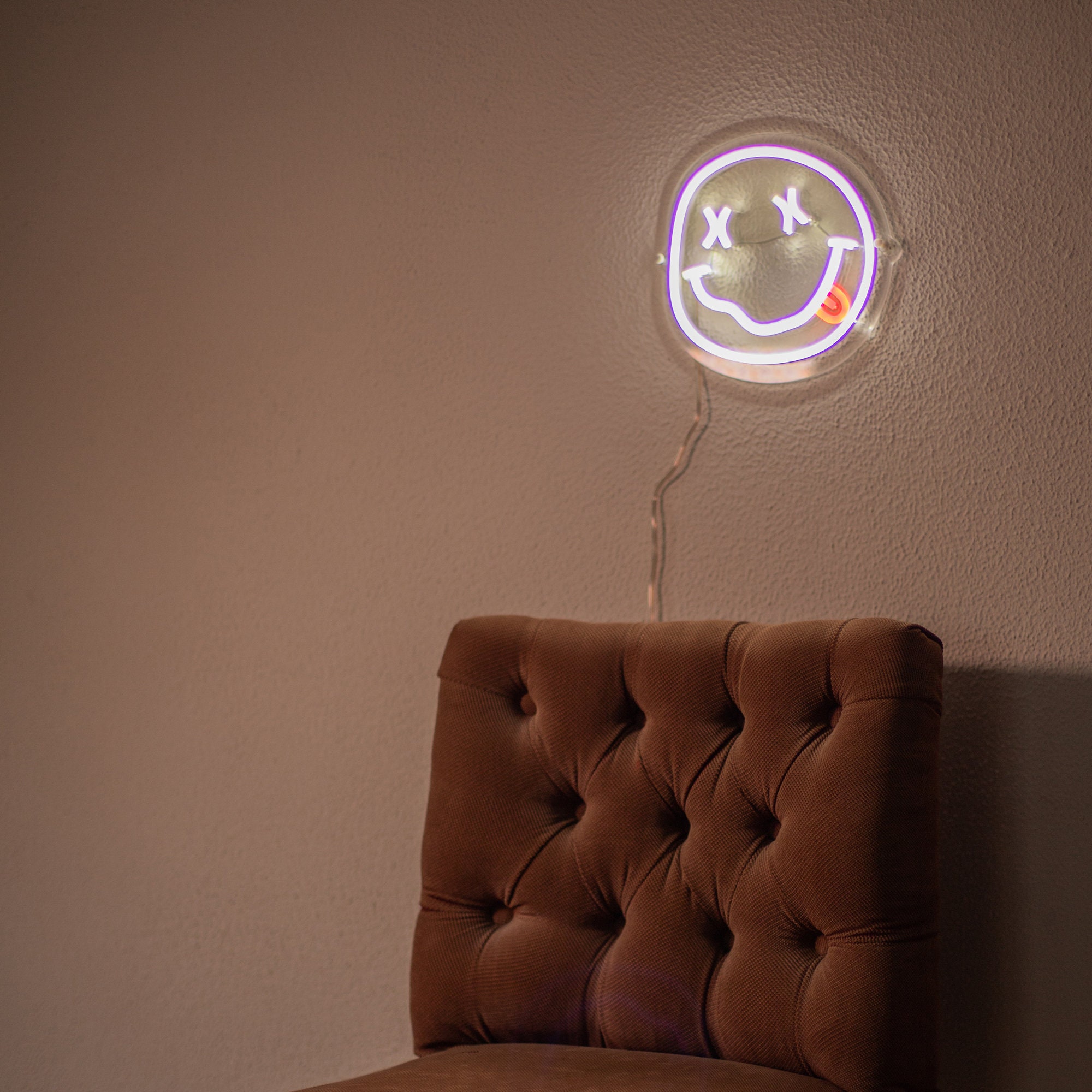 Smiley Face LED Neon Light Signs Personalized Gift Home Decor Wall Art ...