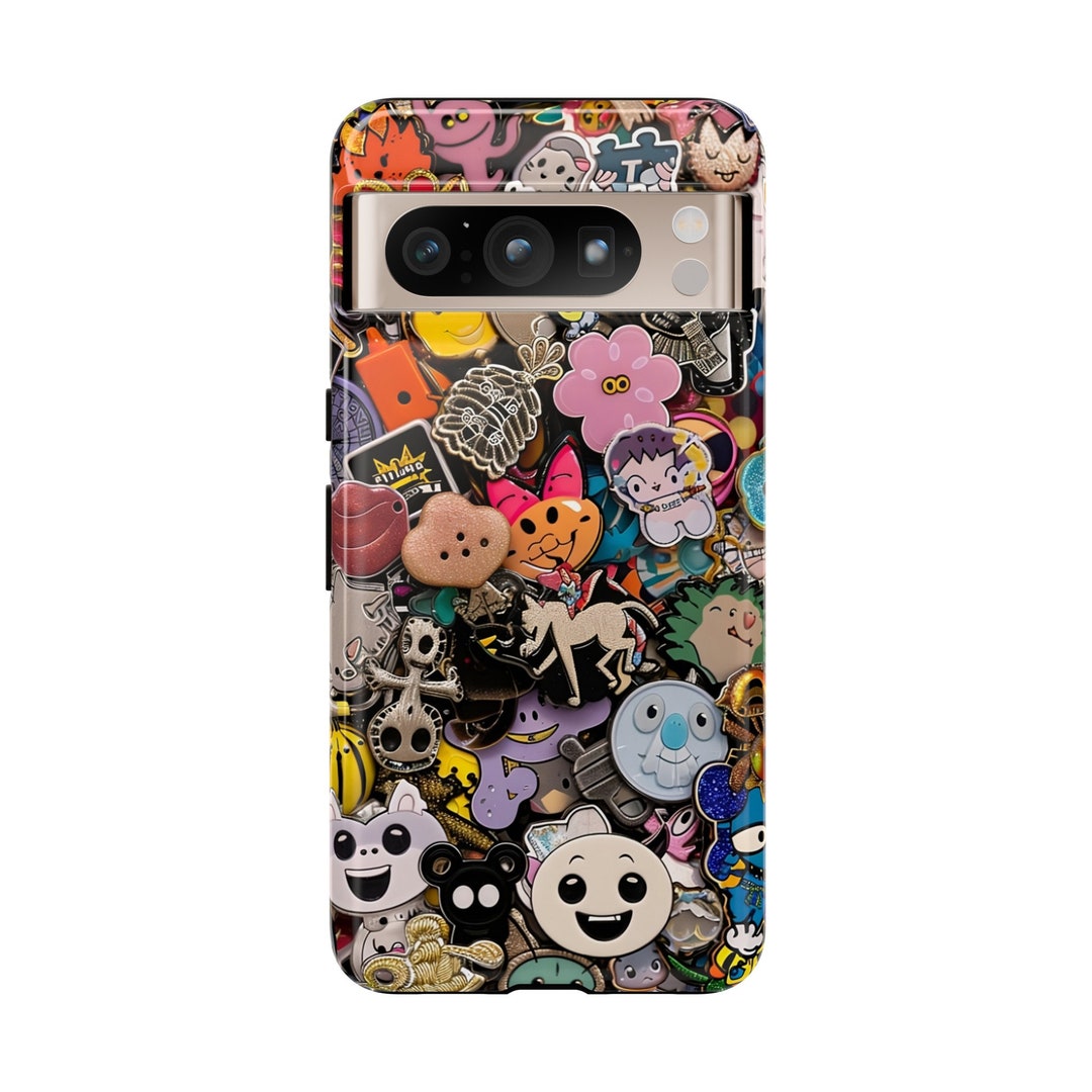 Kaleidoscope of Characters Google Phone Case - Funky Pixel 7 Case for ...