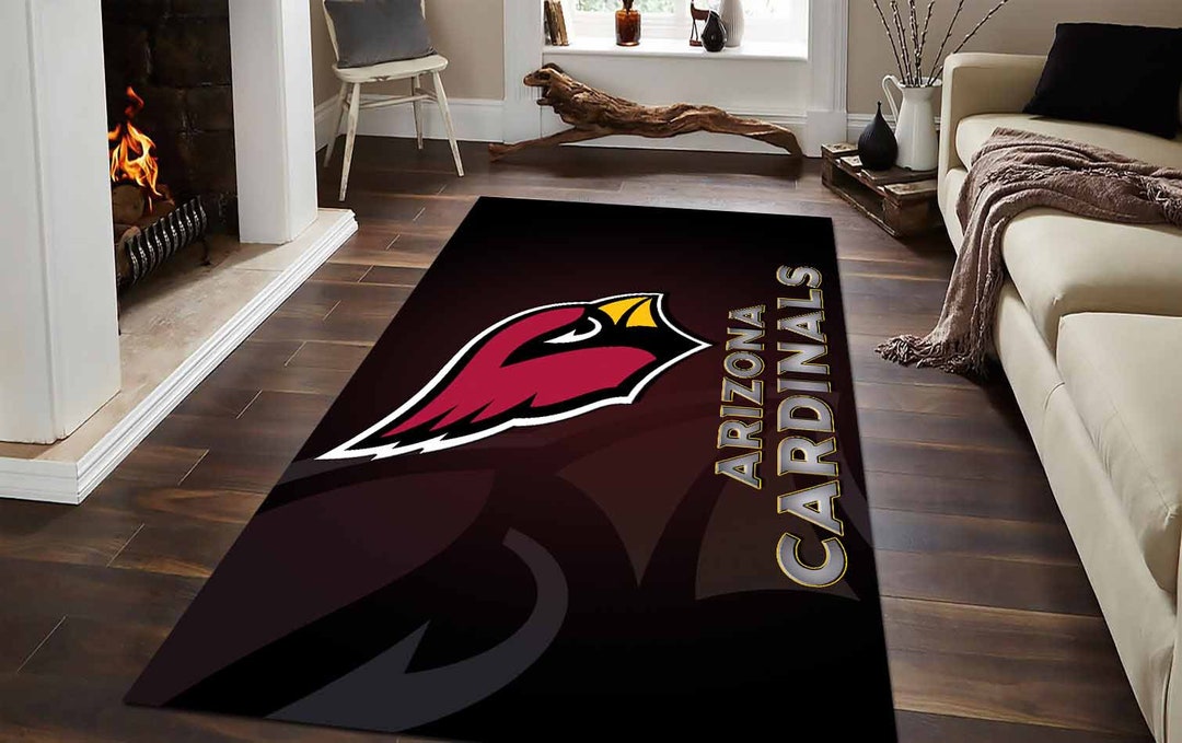 Arizona Cardinals Area Rug / Machine Washable - Etsy
