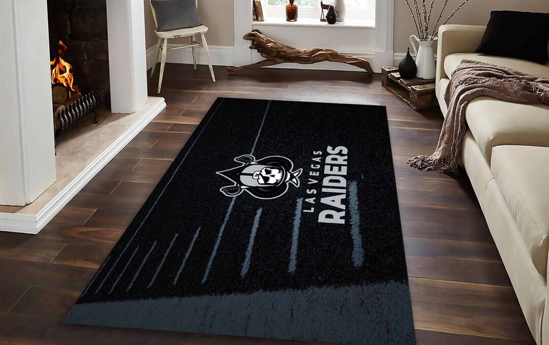 Las Vegas Raiders Area Rug / Machine Washable - Etsy
