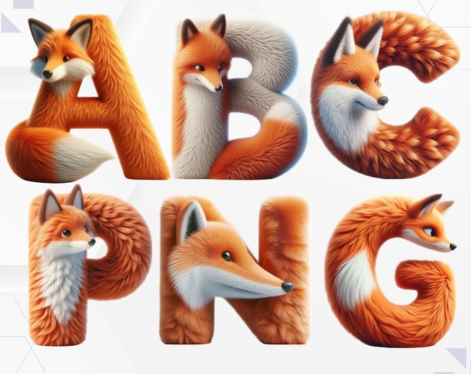 Fox Png Clipart Fox Font Alphabet Png Doodle Letters Fox Alphabet ...