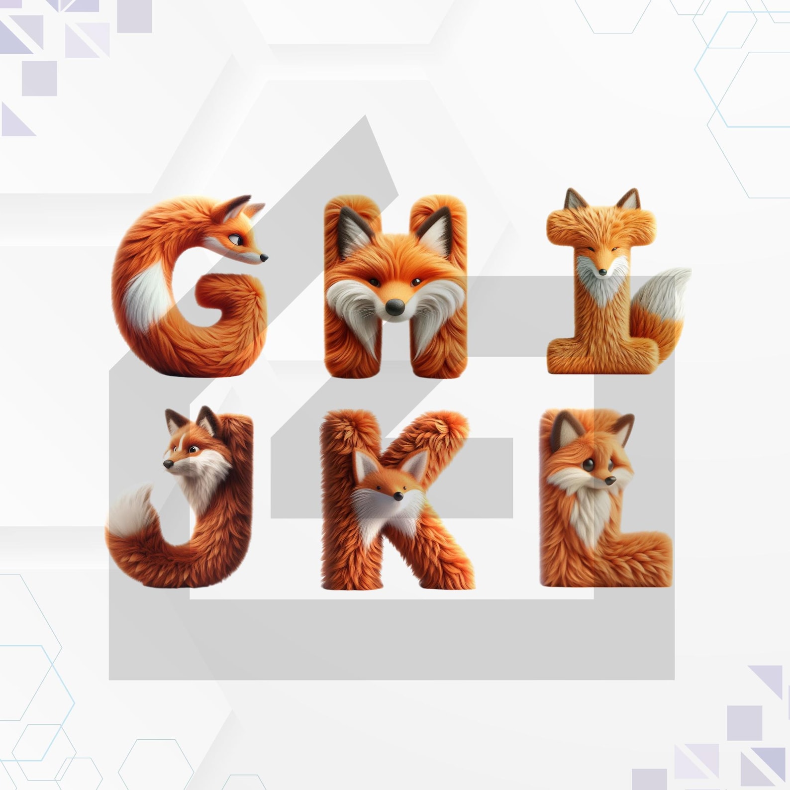 Fox Png Clipart Fox Letters Fox Fur Font Alphabet Png Doodle Letters ...