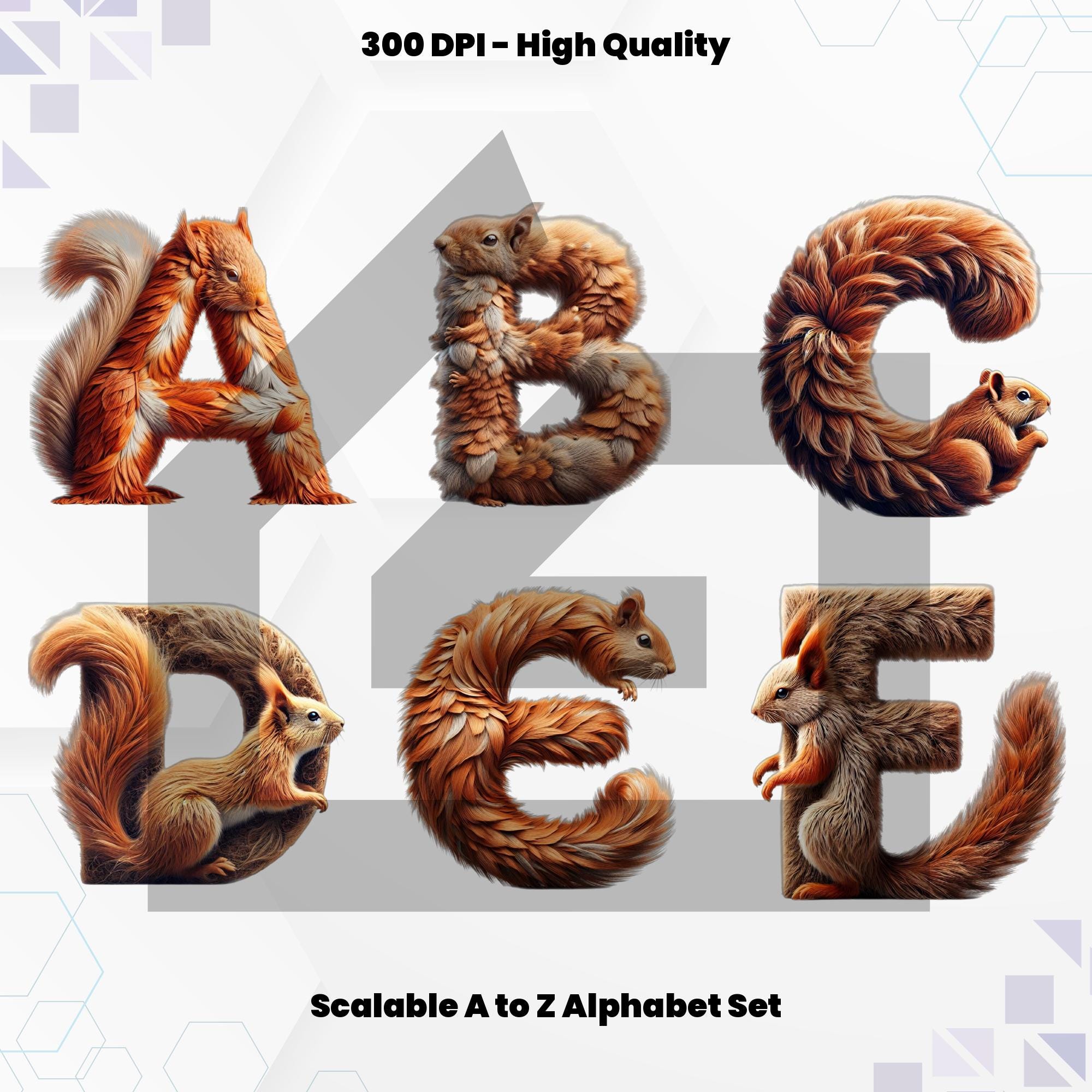 Squirrel Png Clipart Squirrel Letters Alphabet Png Doodle Letters ...