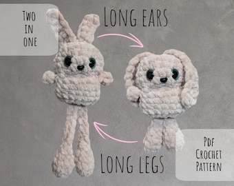 Bunny Longears Longlegs Crochet Pattern - Etsy