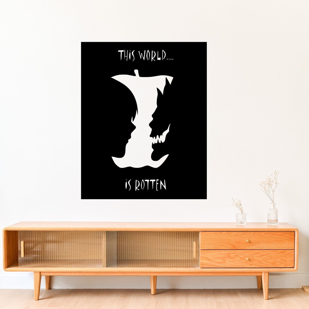 Death Note Ryuk & Light Wall Art Room Decorarion File for Laser Cutting ...