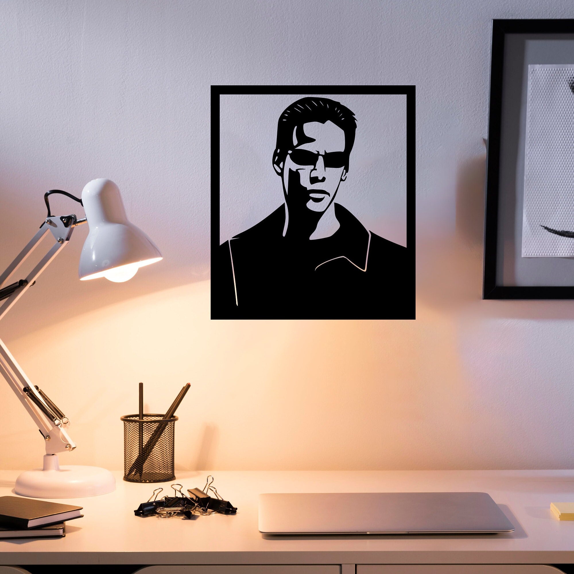 Neo Matrix SVG Silhouette Wall Art Decor Movies File for Laser Cutting ...