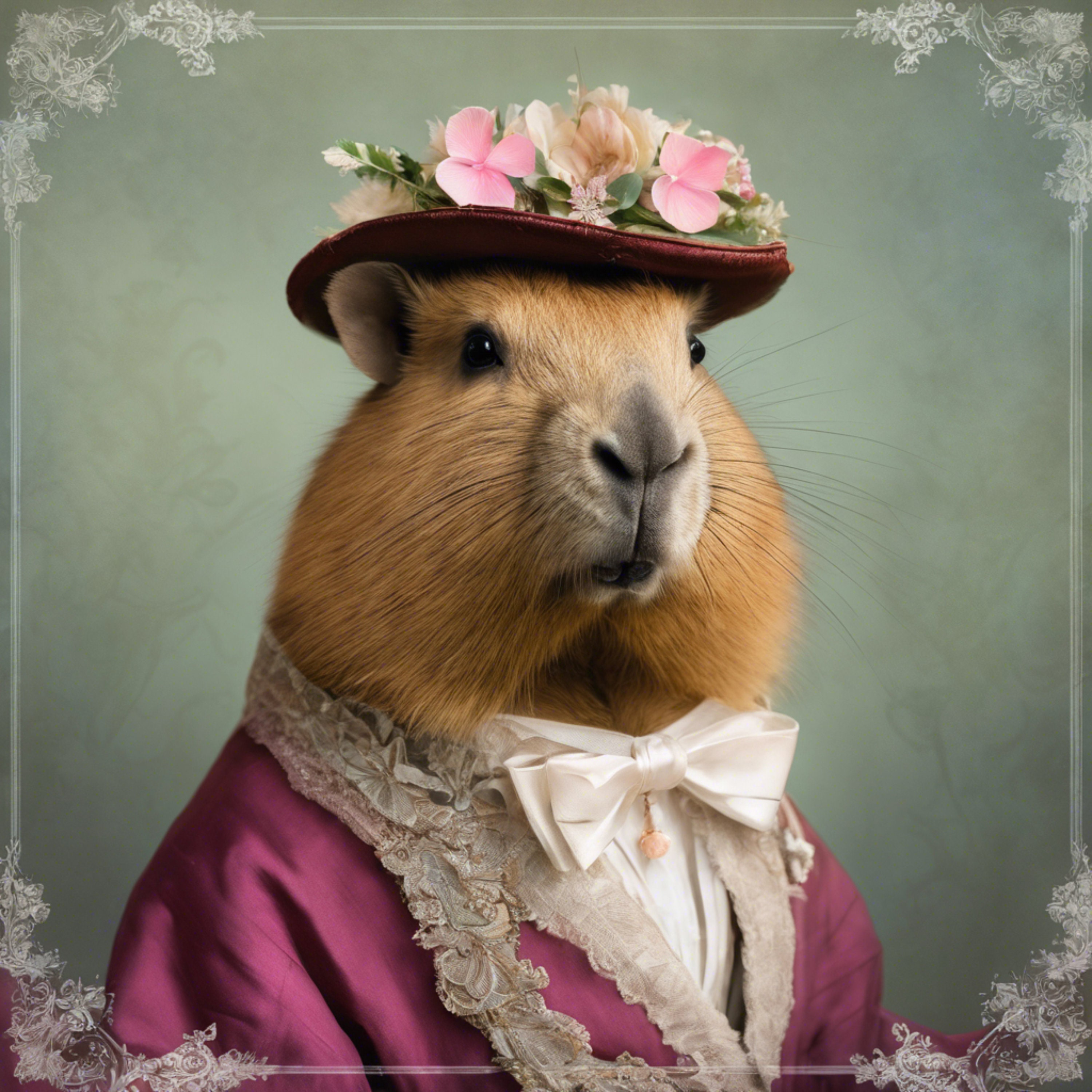 Capybara, Stylized Portraits, Funny and Cute Decorations for Any ...