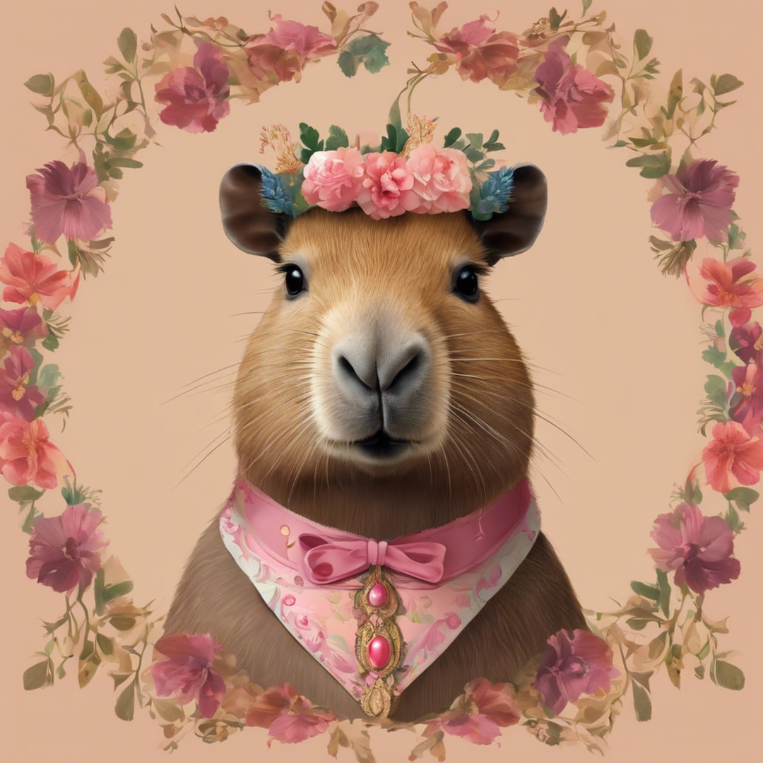 Capybara, Stylized Portraits, Funny and Cute Decorations for Any ...