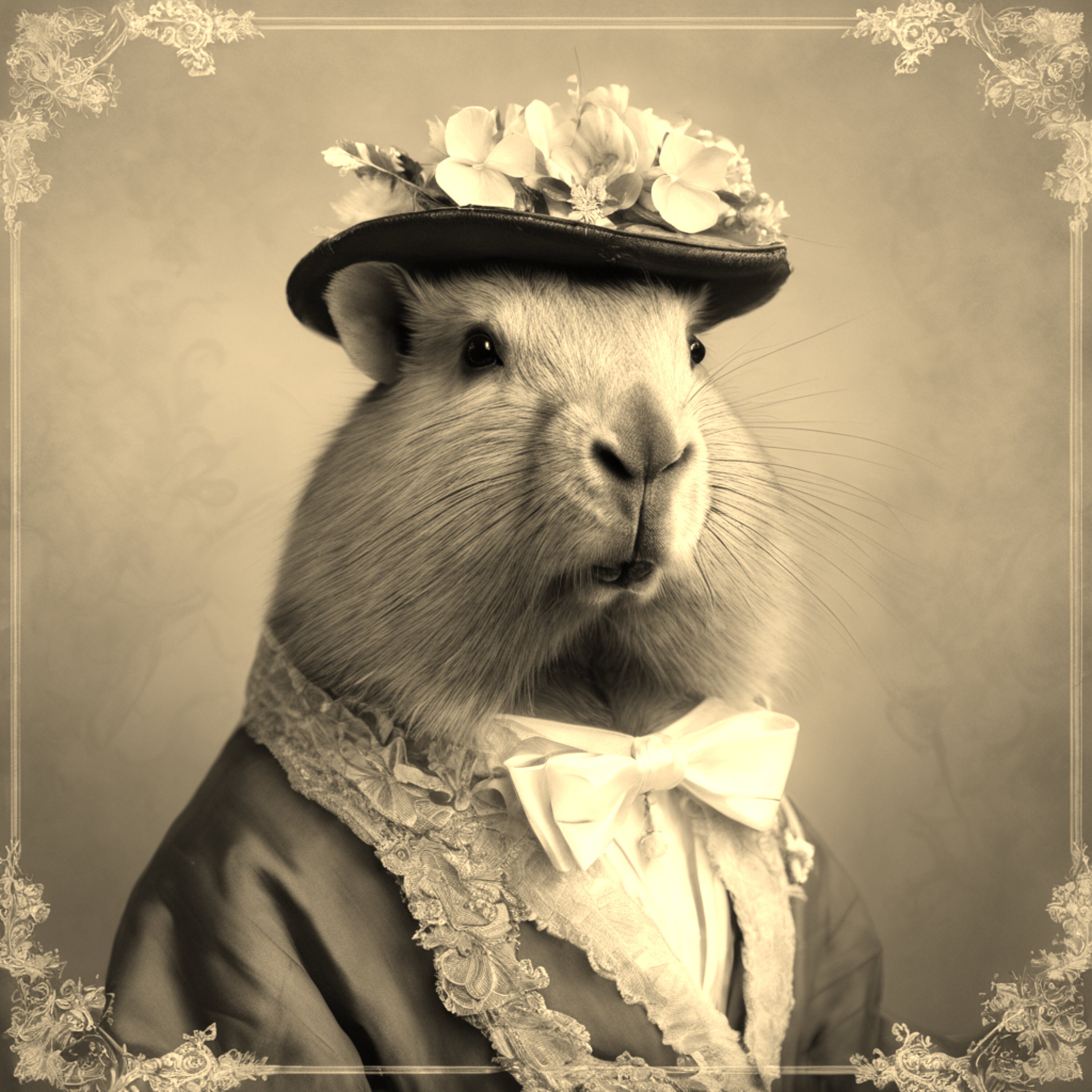 Capybara, Stylized Portraits, Funny and Cute Decorations for Any ...