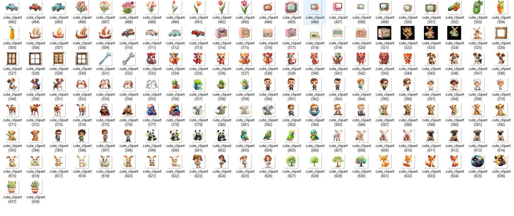 638 Various Cliparts Png, Size 2000 * 2000 Pixels, Resolution 300 Dpi ...
