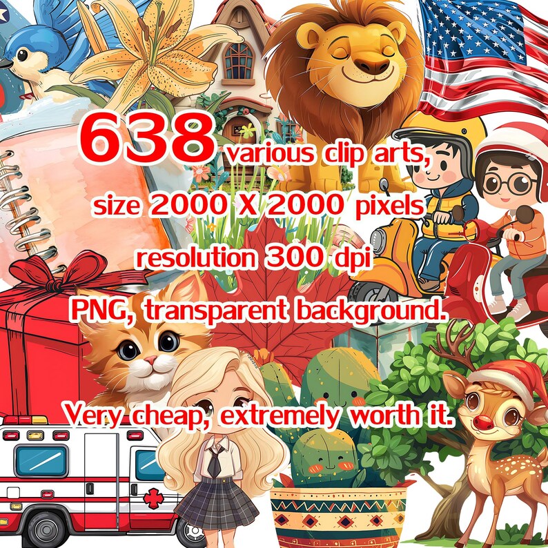 638 Various Cliparts Png, Size 2000 2000 Pixels, Resolution 300 Dpi PNG ...
