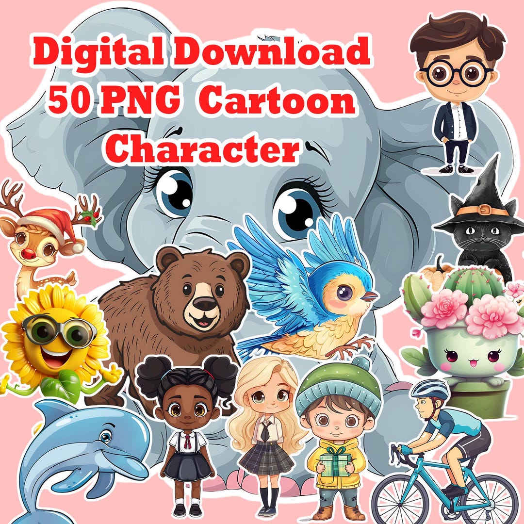 50 PNG Clip Art With Transparent Background Can Be Easily Integrated ...