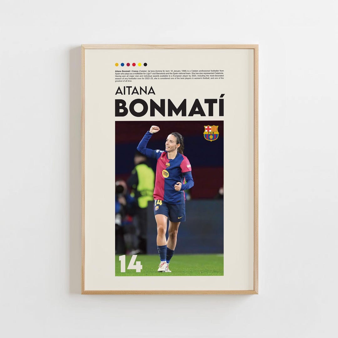 Aitana Bonmati Poster, Barcelona Poster, Aitana Bonmati Print Art ...