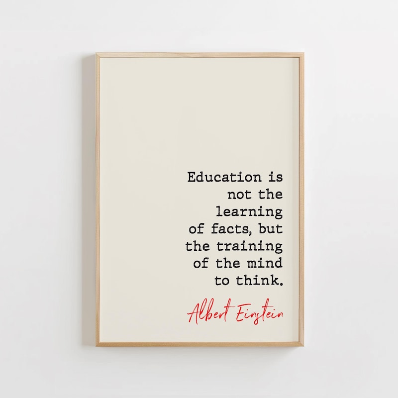 Einstein Quote - Etsy