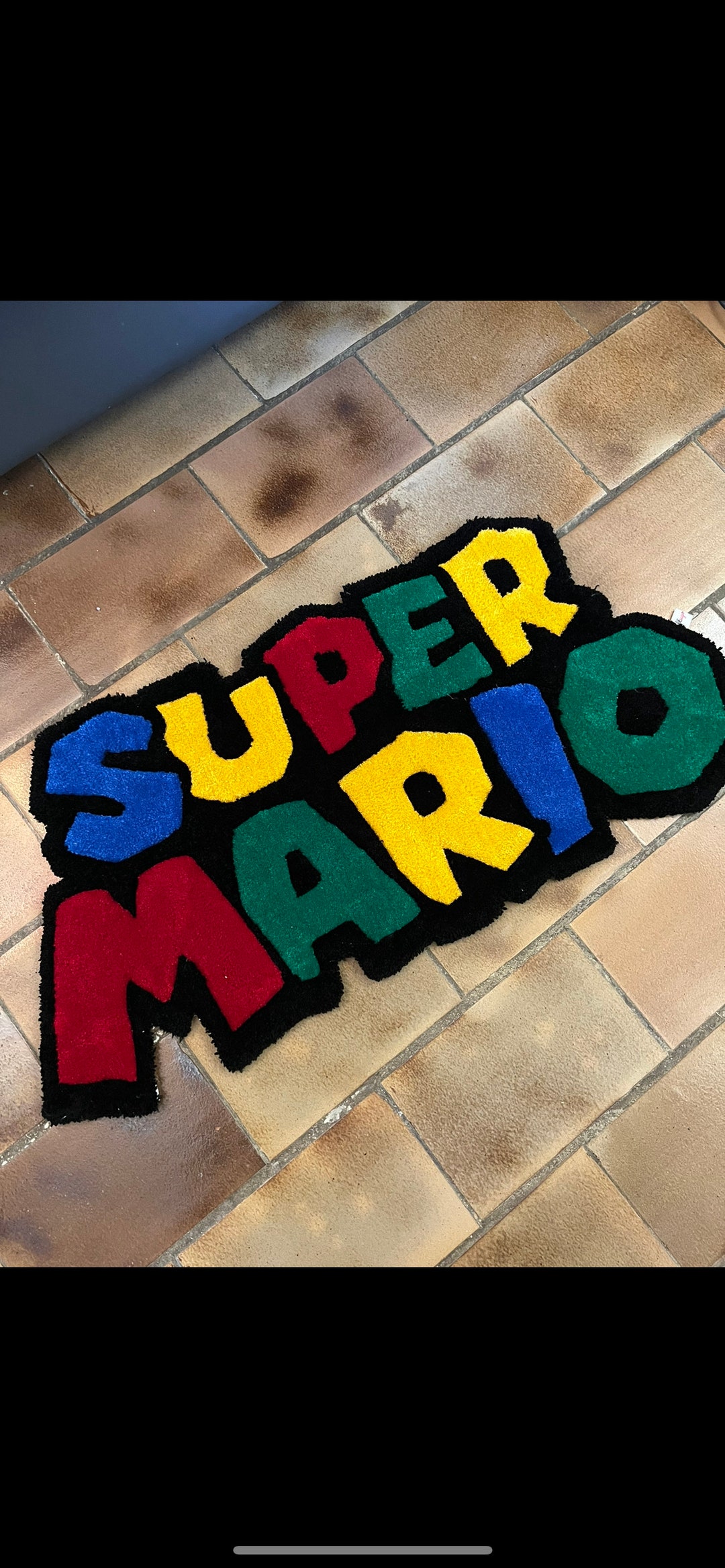 Hand Tufted Super Mario Rug by Tuftugo - Etsy