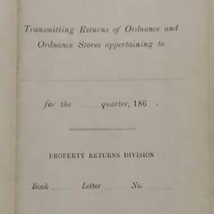 1863 Civil War Blank Union Ordnance Return Form B.27 - Etsy